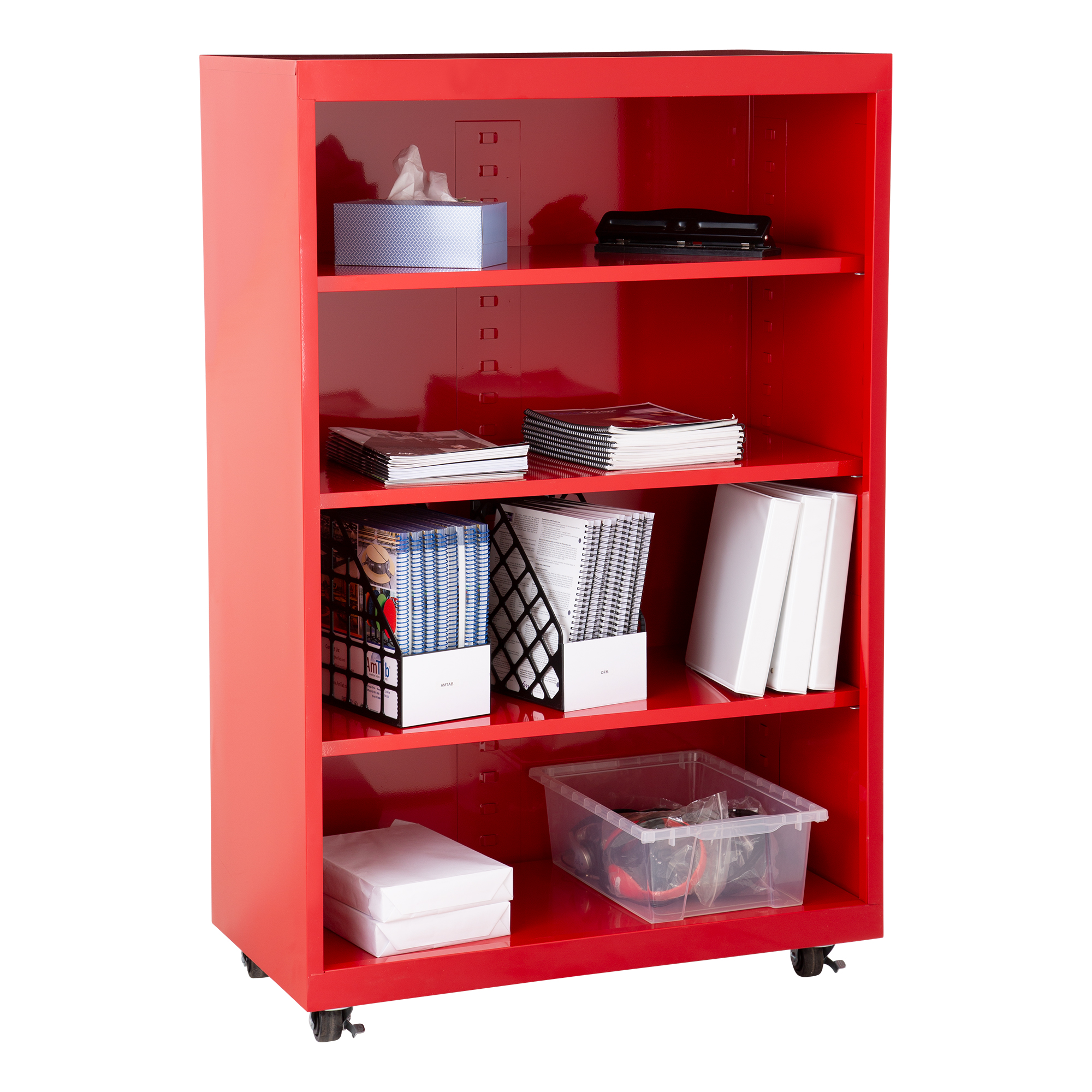 Heavy-Duty Mobile Bookcase (55" H) | School Outfitters