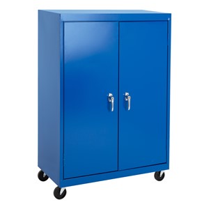 Locking Mobile Metal Backpack Storage Cabinet w/ 10 Cubbies | School ...