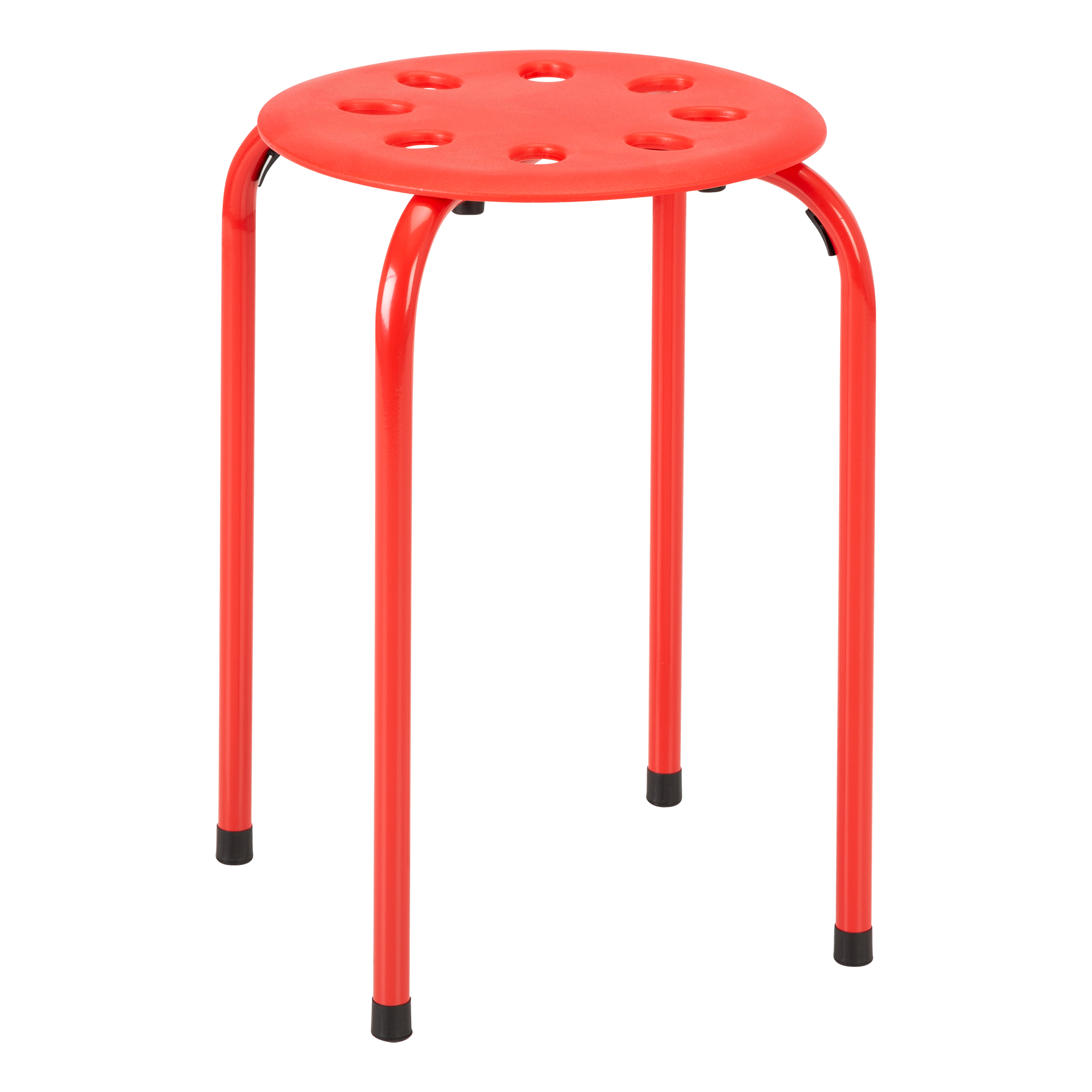 Assorted Color Plastic Stack Stool | School Outfitters