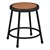 Metal Lab Stool Black - Fixed Height (18" H) at School Outfitters