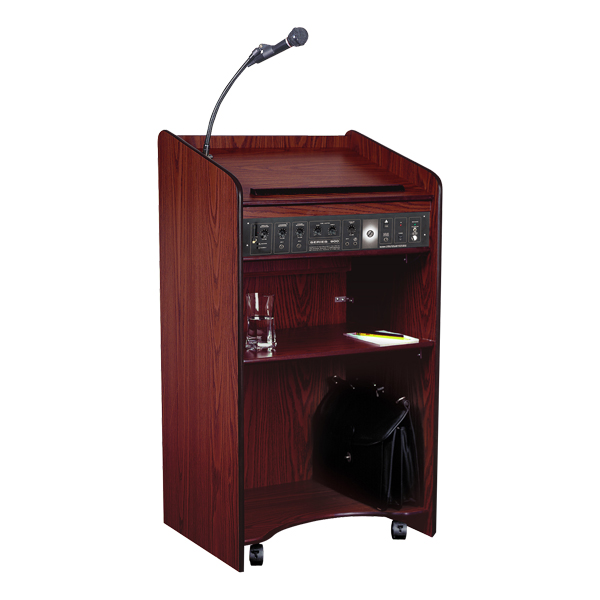 Aristocrat Floor Lectern w/ Sound | School Outfitters
