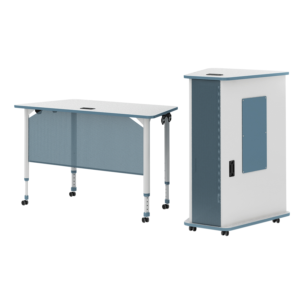 A&D Crossfit Teacher Desk & Podium at School Outfitters