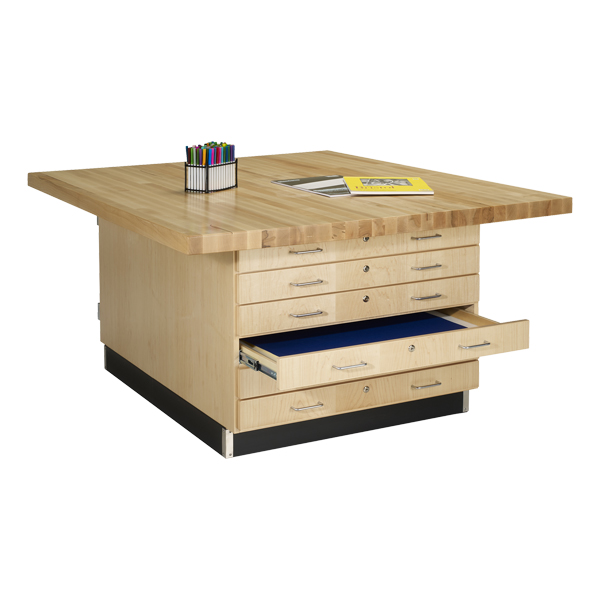 Four-Station Wood Workbench | School Outfitters