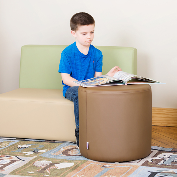 Shapes Series Vinyl Soft Seating - Cylinder (12" H) | School Outfitters