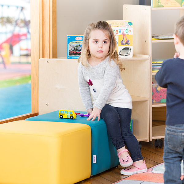 Shapes Series Vinyl Soft Seating - Cube | School Outfitters