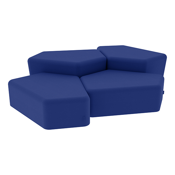 Shapes Series Vinyl Soft Seating Set- Two 12" H & Two 18" H CommunEDI ...