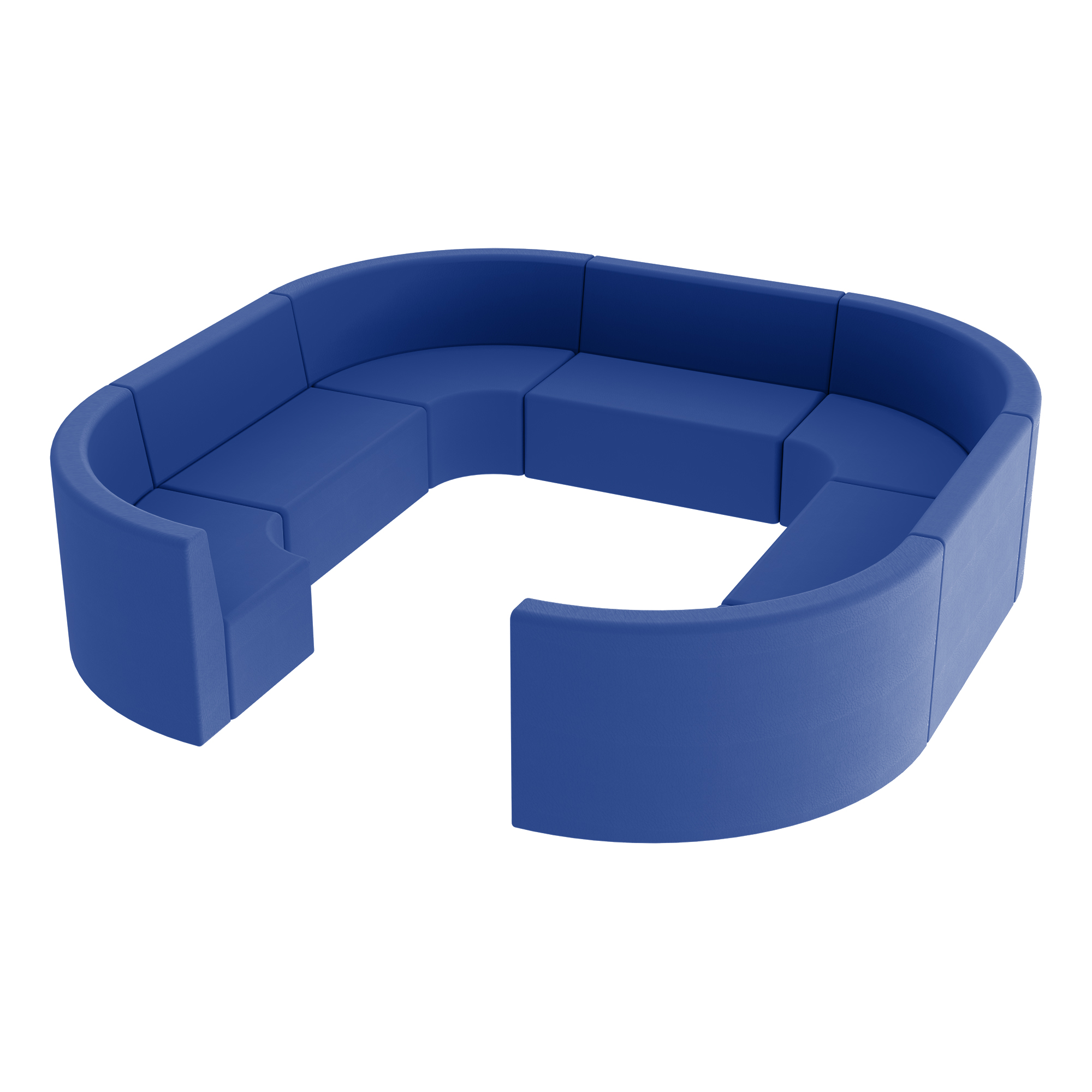 Shapes Series Vinyl Structured Soft Seating - Large Huddle 12" H ...