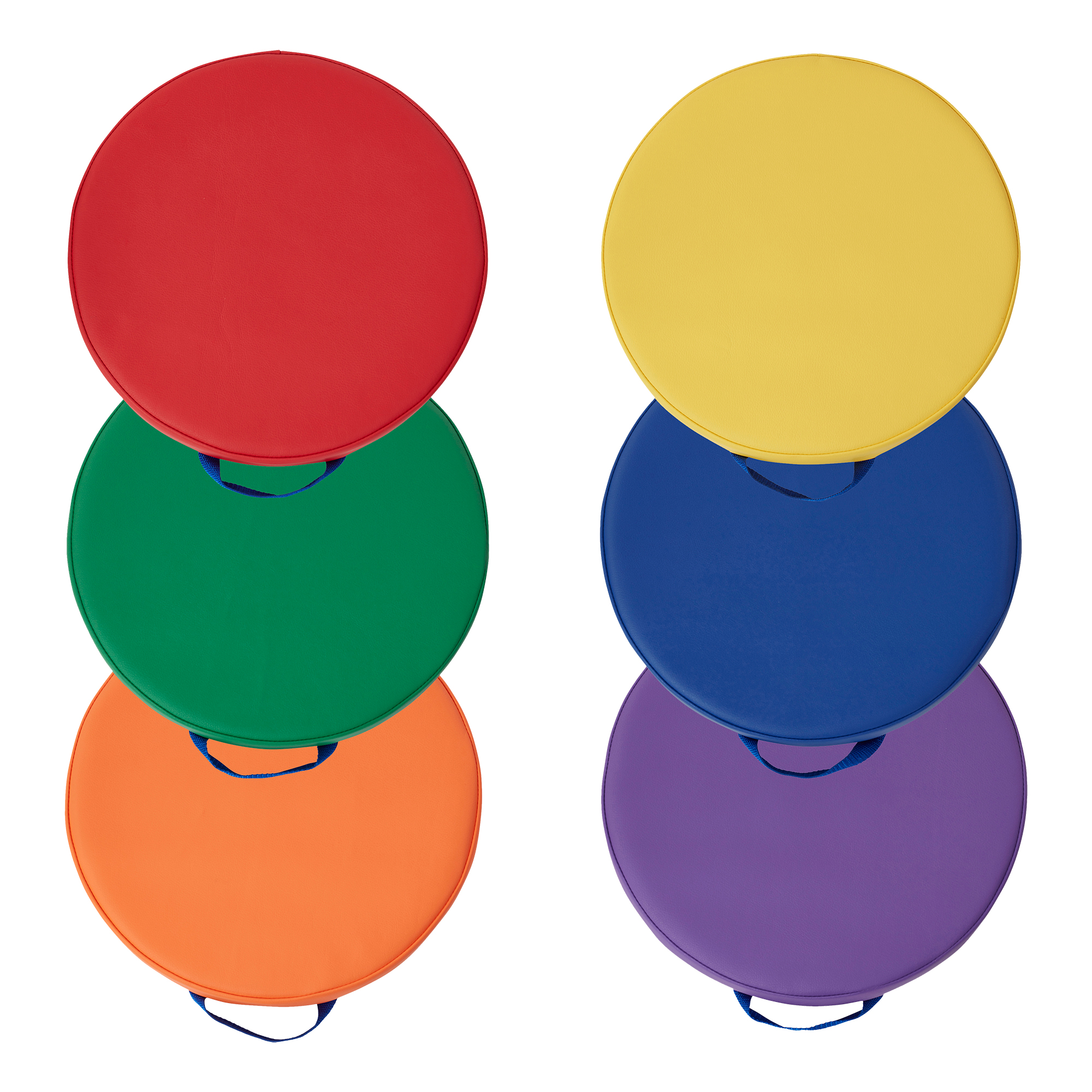 Round Floor Cushion (15" Diameter) - Pack of Six | School Outfitters