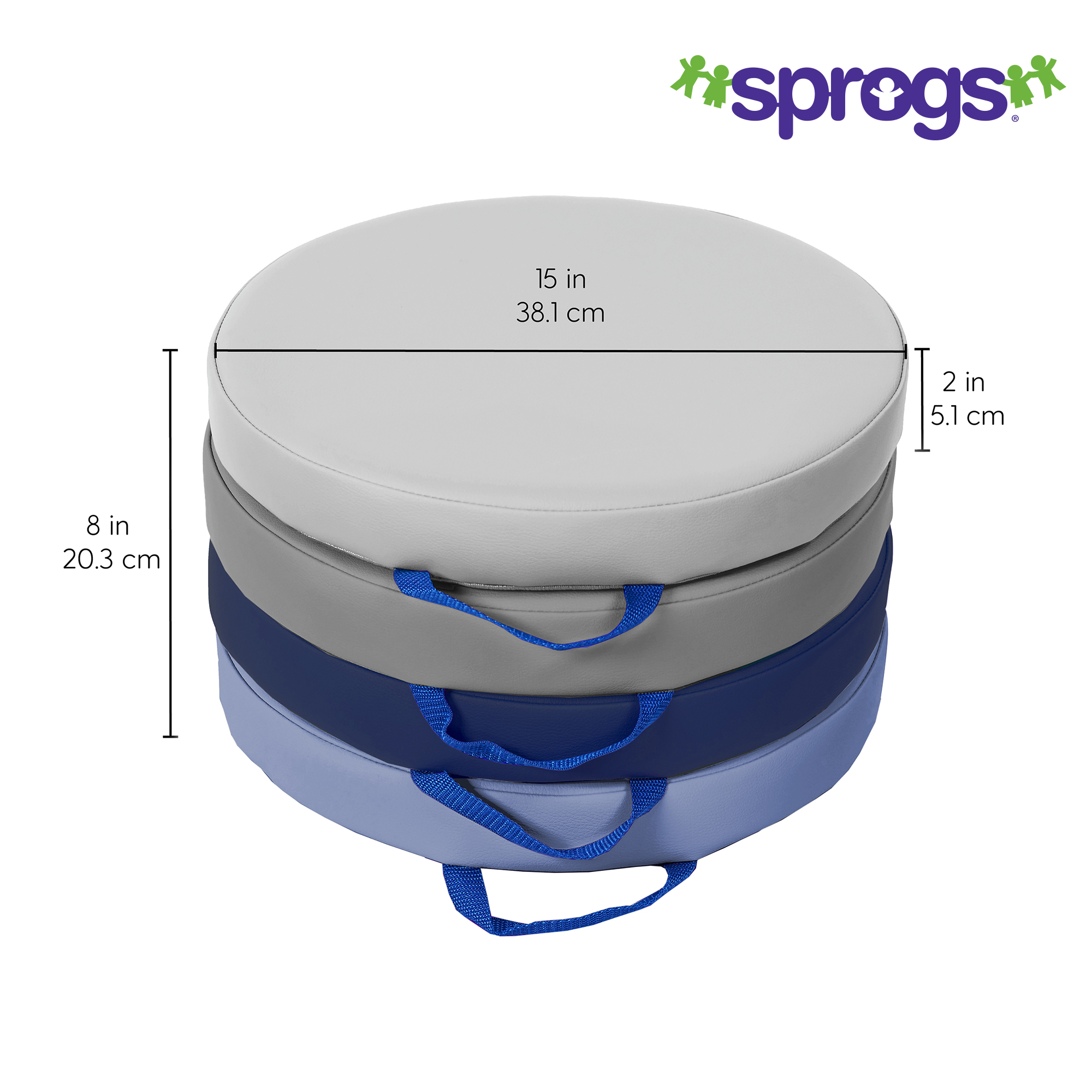 Round Floor Cushion (15" Diameter) - Pack of Four | School Outfitters