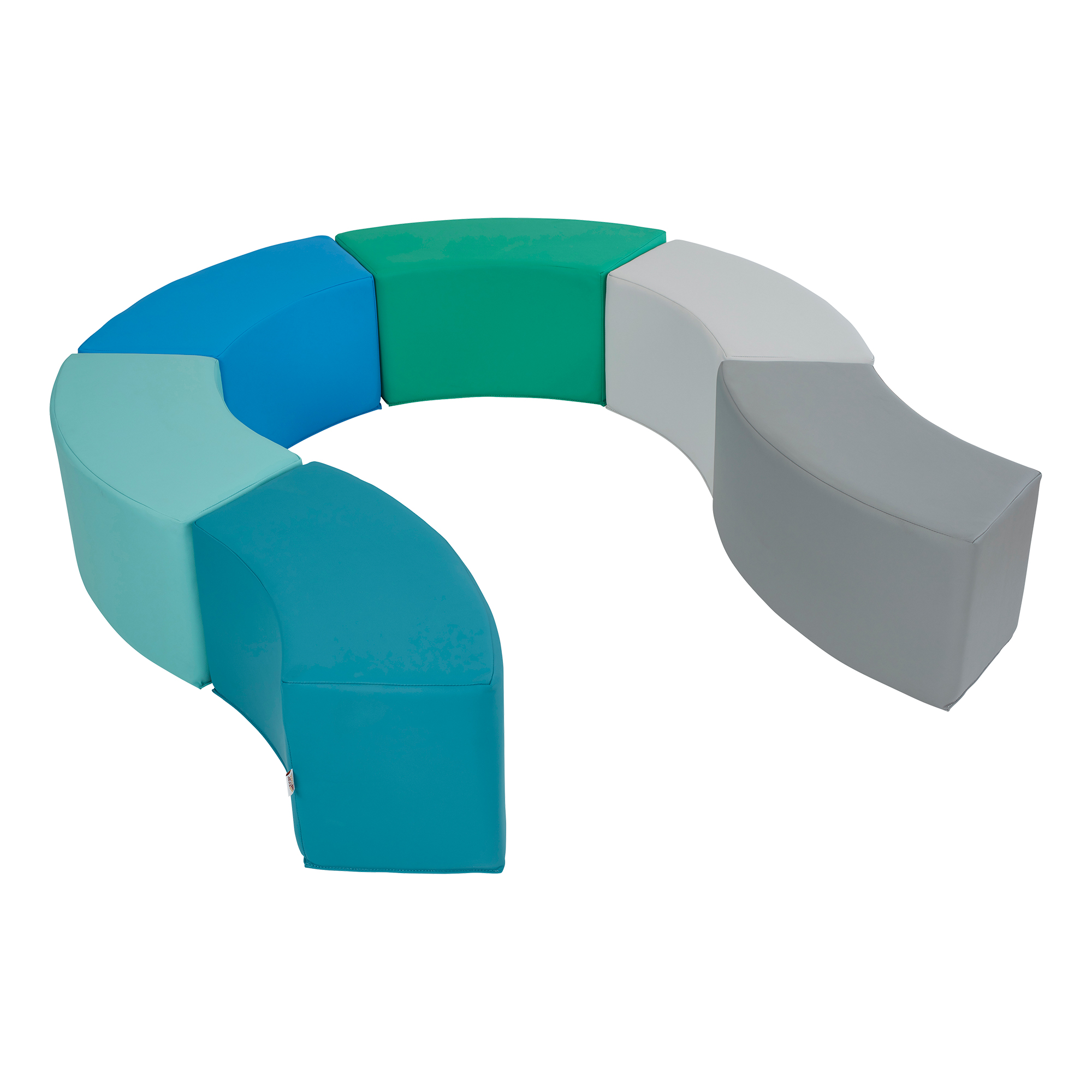 Foam Soft Seating S-Curve Set - Six Piece | School Outfitters