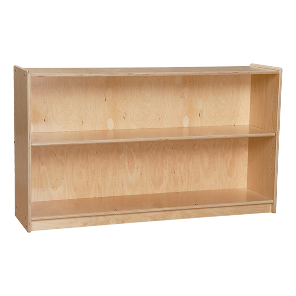 Mobile Adjustable Bookcase w/ Two Shelves - Assembled | School Outfitters