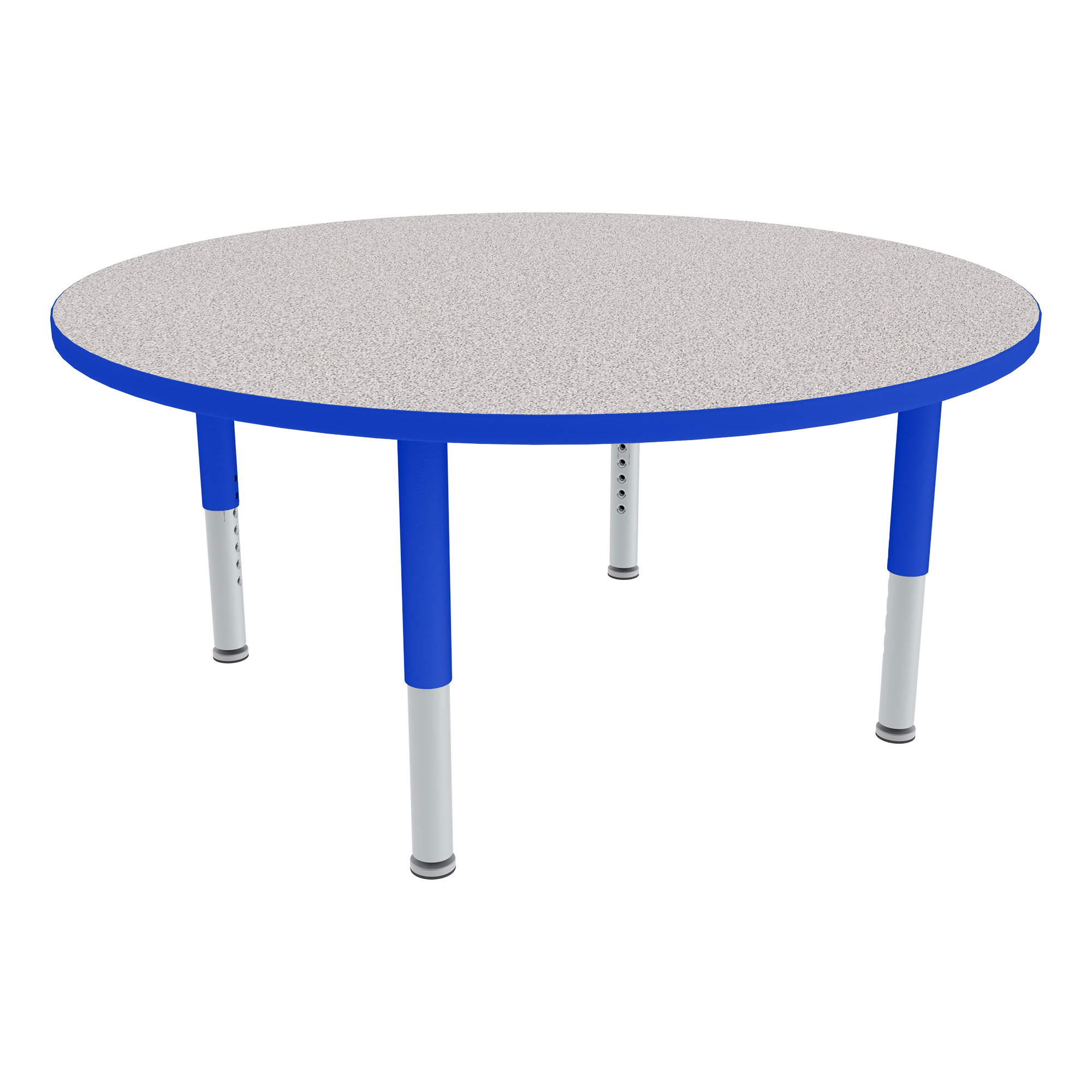 Shapes Series Round Adjustable-Height Mobile Preschool Activity Table ...