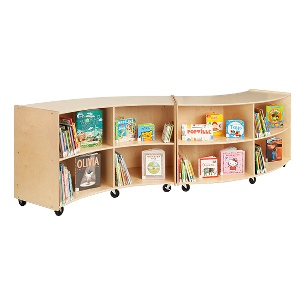 Convex Mobile Storage Shelving 36" H - Unassembled | School Outfitters