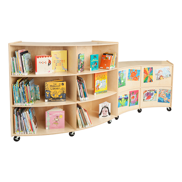 Curved Mobile Storage Shelving | School Outfitters