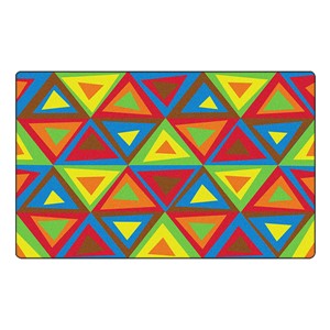 Dancing Triangles Rug at School Outfitters