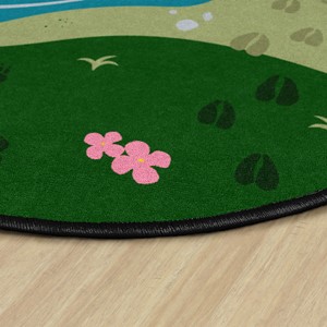Nature of Things Classroom Rug - Round (6' Diameter) at School Outfitters