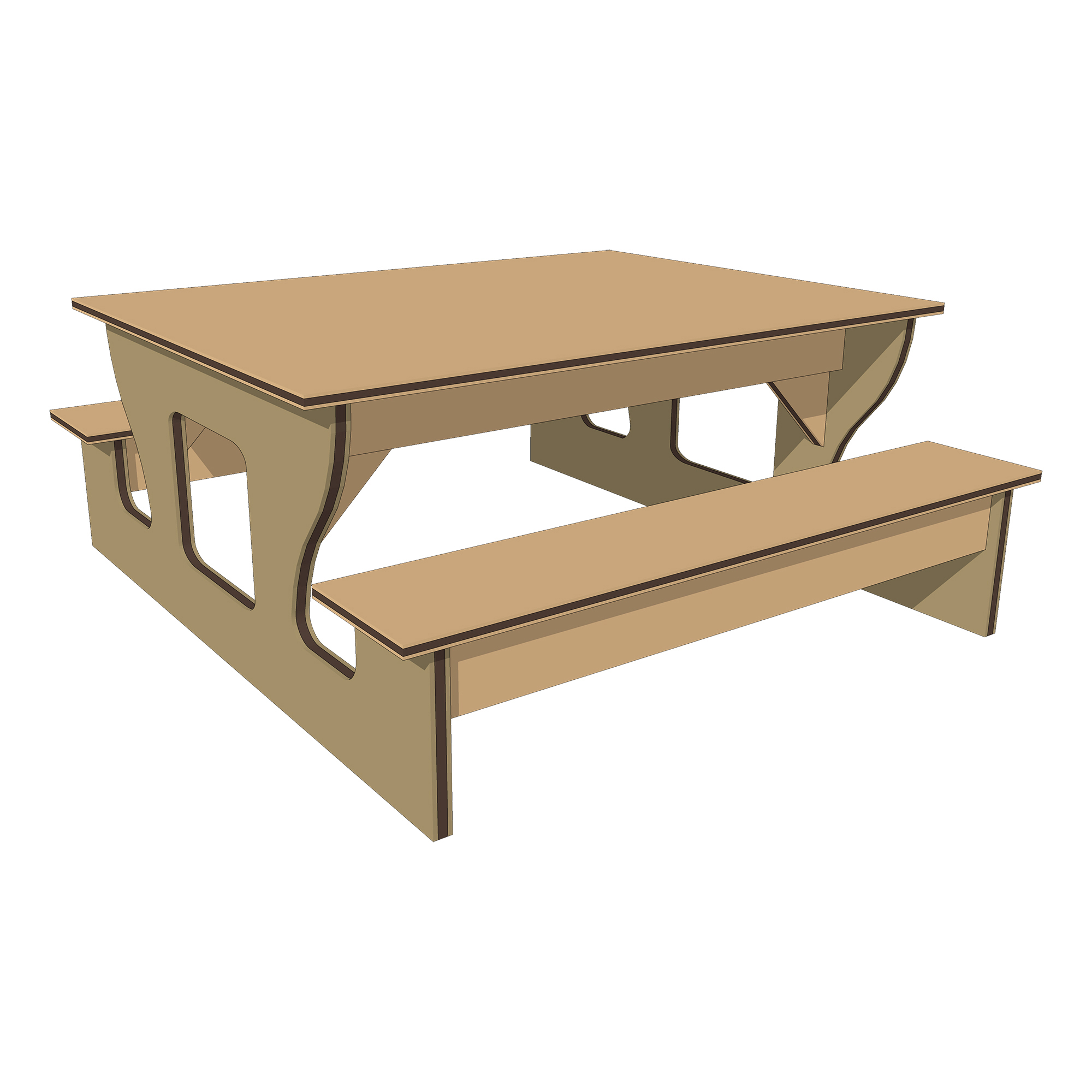 Schoolyard Classroom Table w/ Smooth Writable Surface | School Outfitters