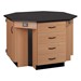 Four-Student Octagon Science Table - Laminate Top | School Outfitters