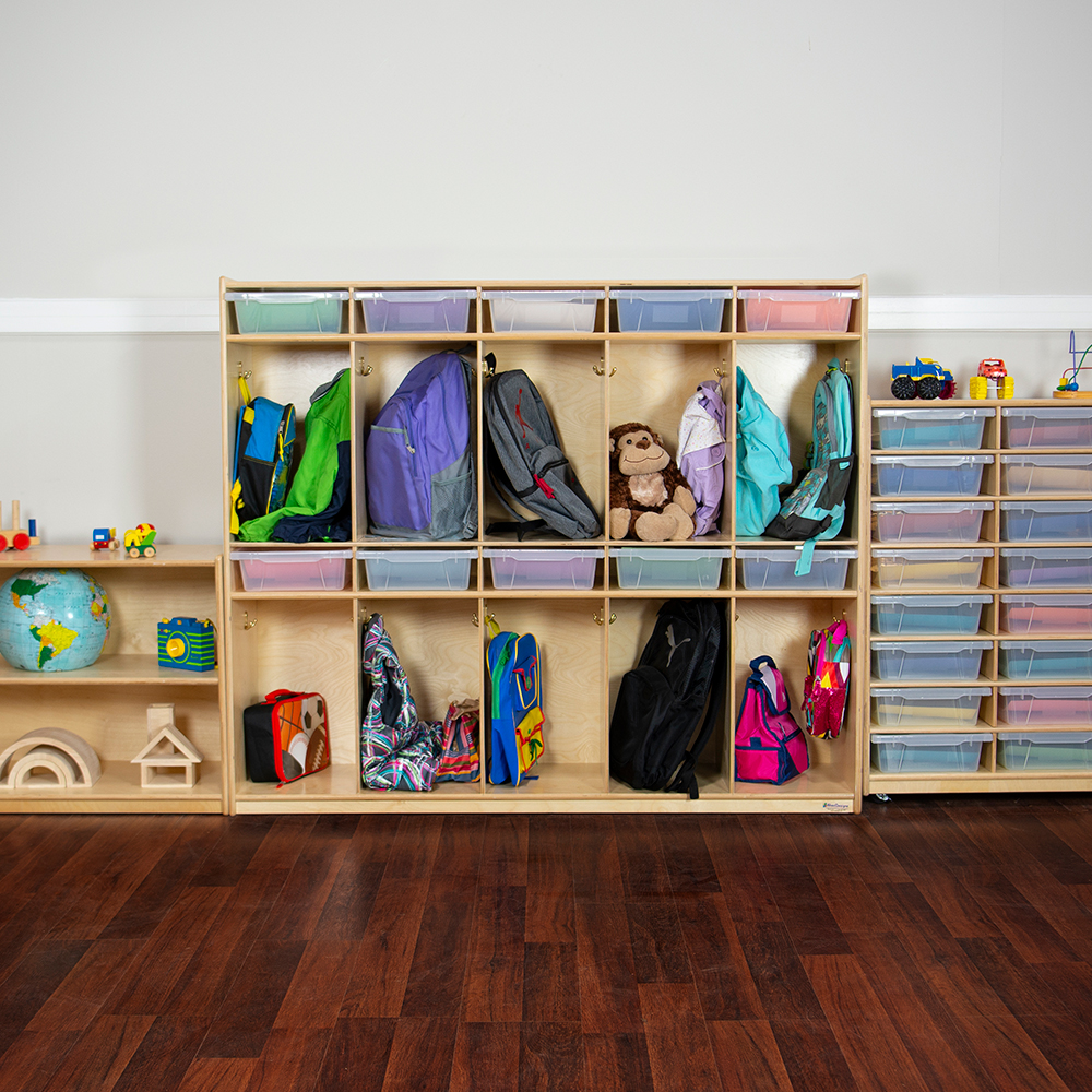 10-Section Locker w/ Translucent Trays | School Outfitters