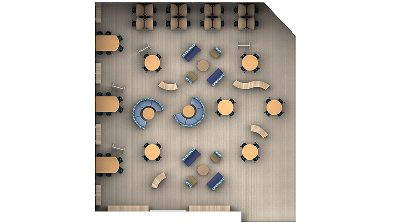 Learning Commons with Round Tables | School Outfitters