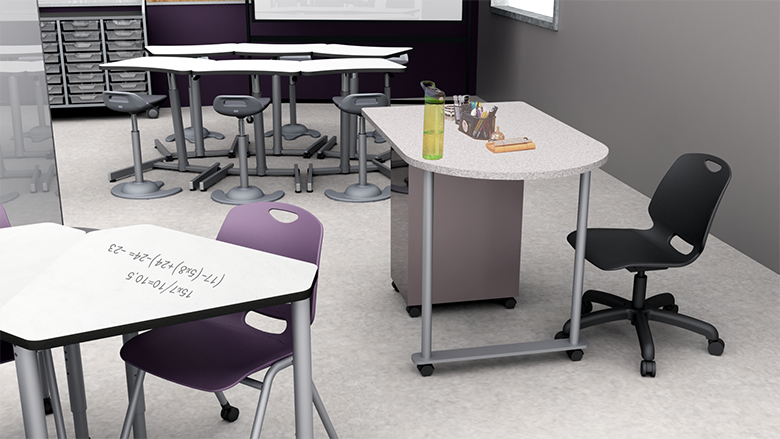 Collaborative Classroom with Diamond Desks | School Outfitters