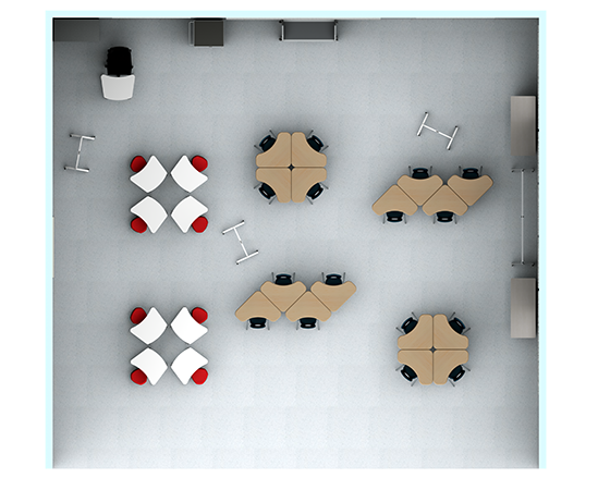 Collaborative Classroom with Boomerang Desks | School Outfitters