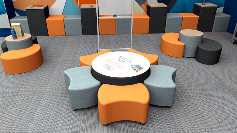 Elementary Media Center Individual Study Area | School Outfitters