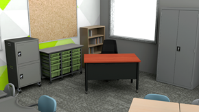 Elementary Classroom with Motor Accommodations Desks | School Outfitters