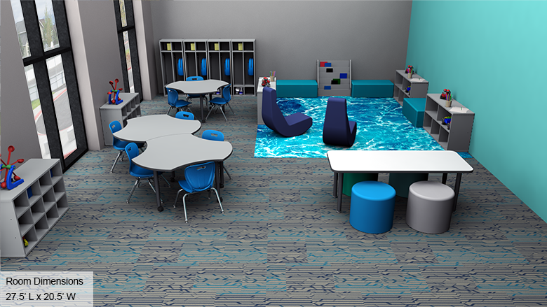 Early Learning Relaxation Room Gray | School Outfitters