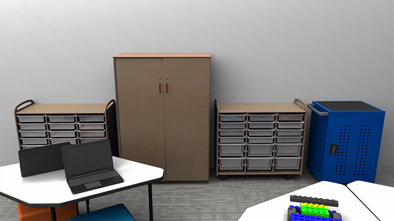 Elementary Media Center Makerspace Area | School Outfitters