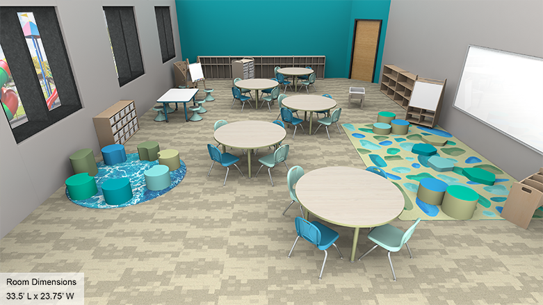 Preschool Collaborative Classroom Wetlands | School Outfitters