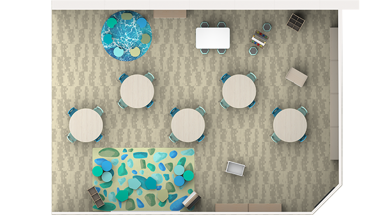 Preschool Collaborative Classroom Wetlands | School Outfitters