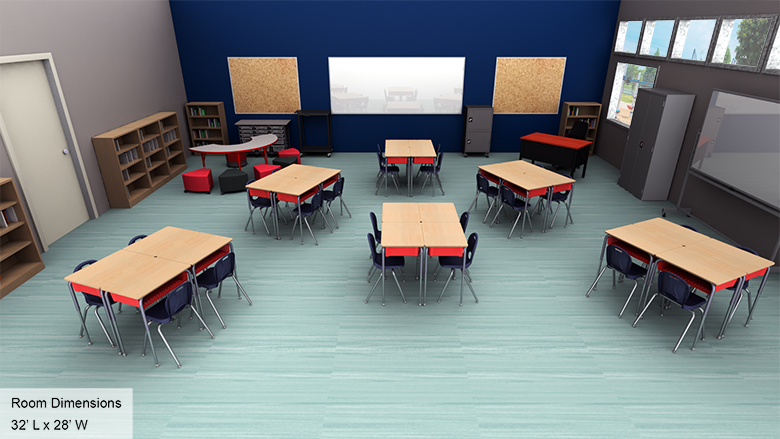 Elementary Interactive Lecture Classroom | School Outfitters