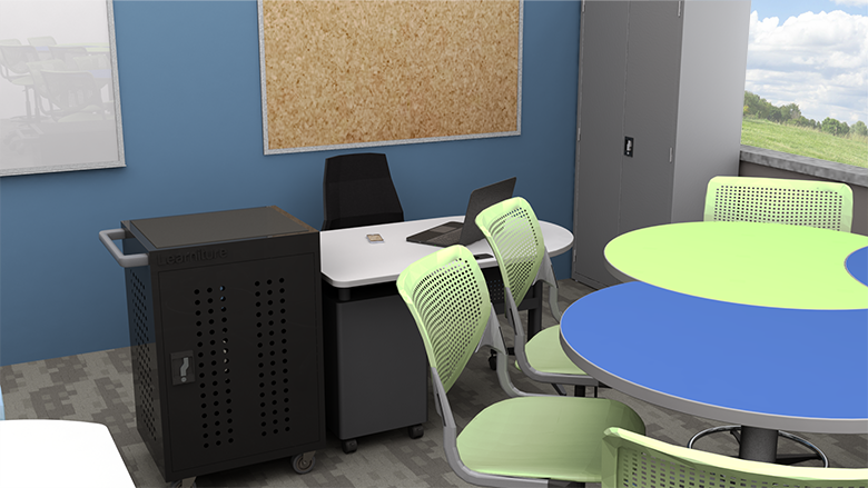 Collaborative Classroom with Mobile Wave Tables | School Outfitters
