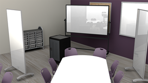 Interactive Lecture Classroom with Workaround Tables | School Outfitters