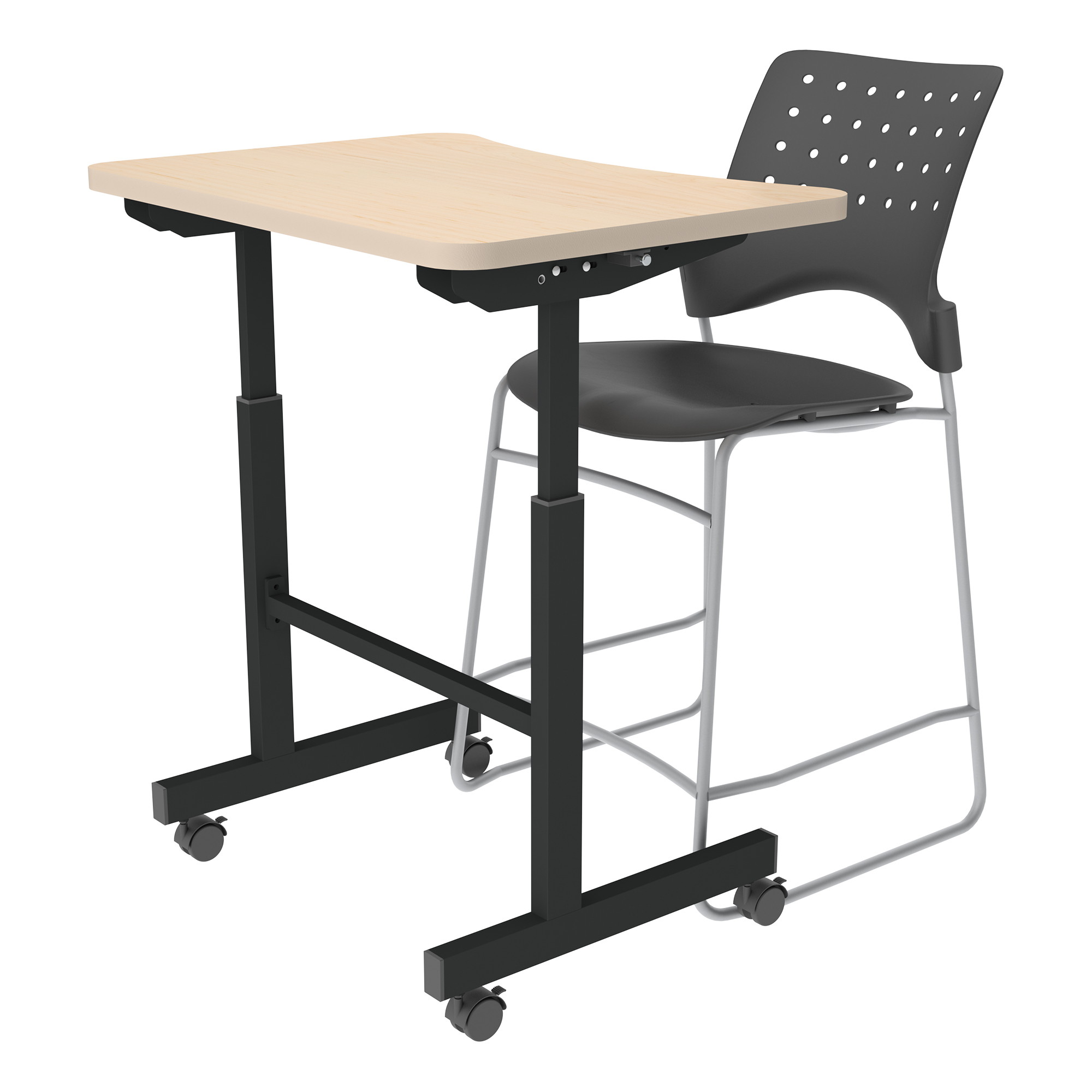 Sit-to-Stand Student Flipper Desk w/ Laminate Top | School Outfitters