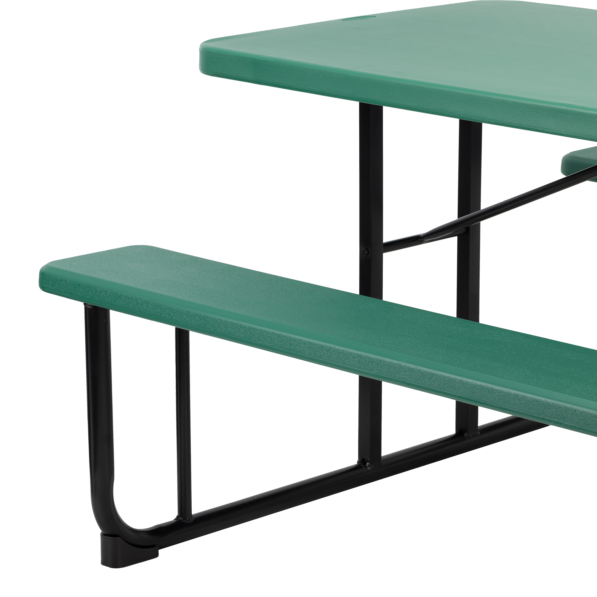 Blow Molded Plastic Picnic Table - Green at School Outfitters
