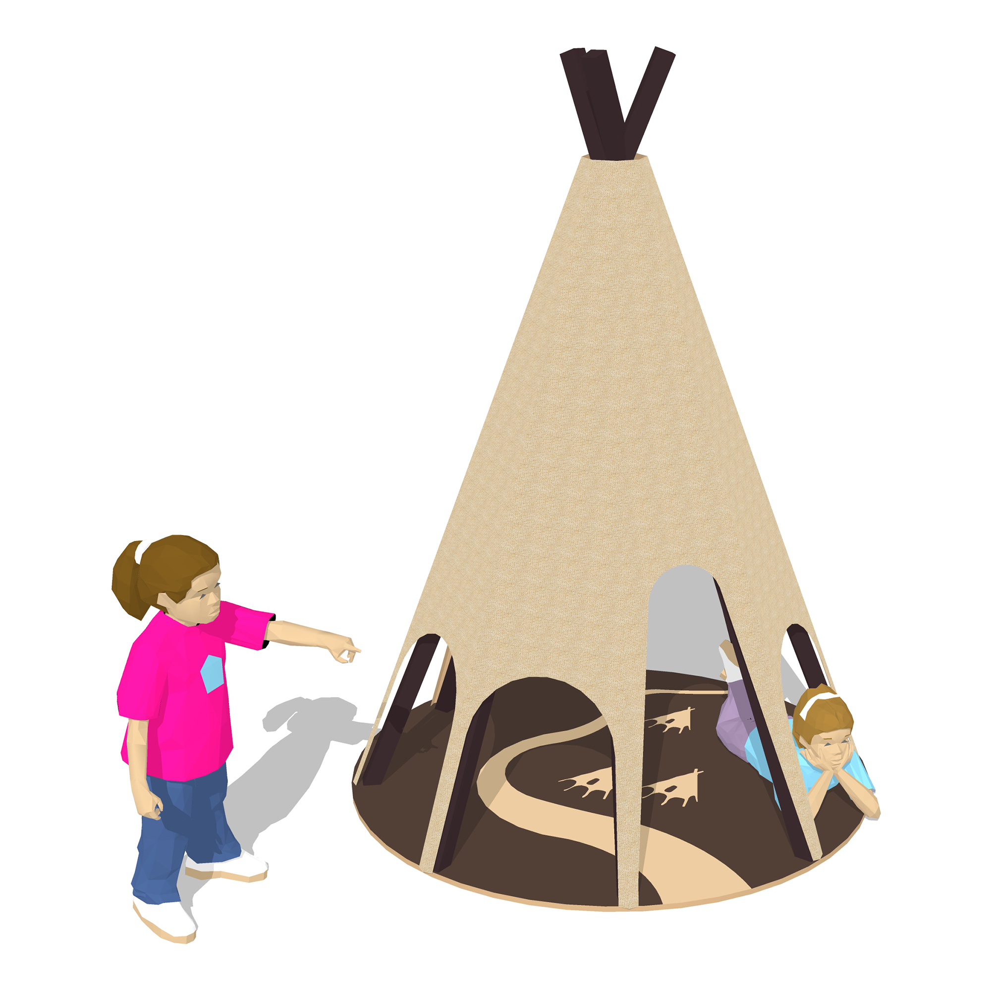 Schoolyard Outdoor Tipi & Cover | School Outfitters